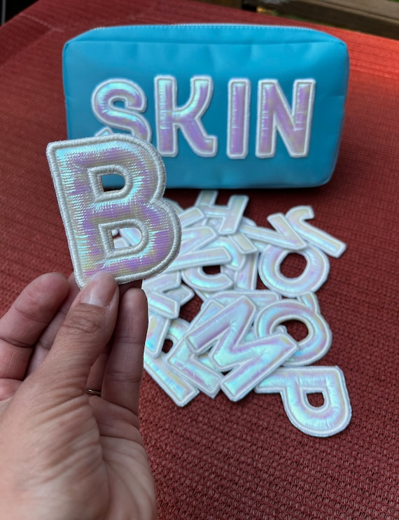 2.35 Iridescent Puffy Letter Patch Holographic Patch - Etsy