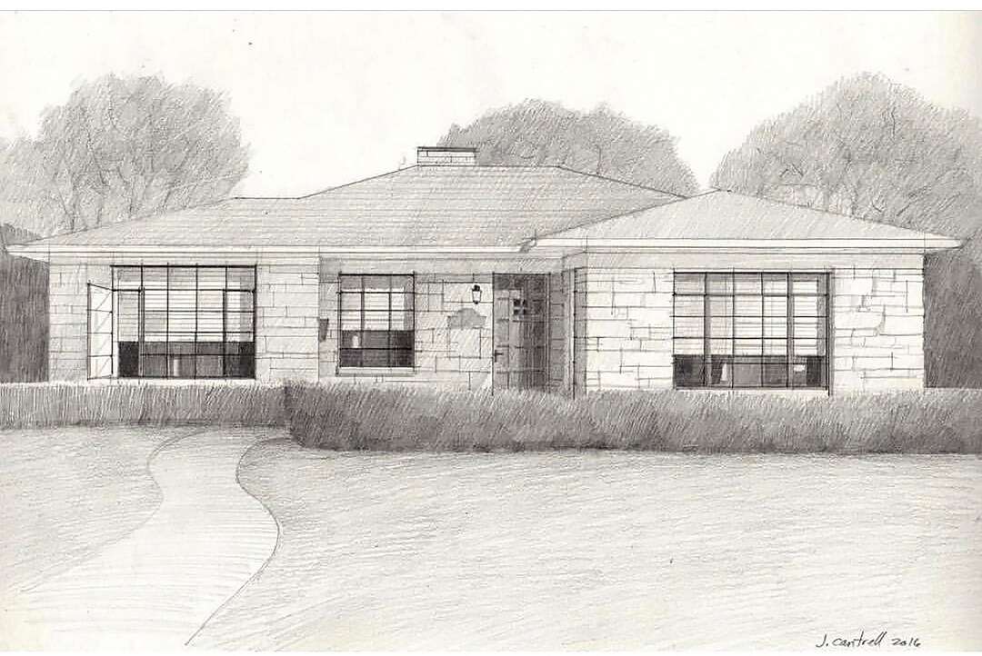 Home Rendering- Pencil Drawing - Etsy