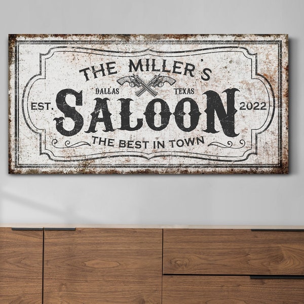 Wood Saloon Sign - Etsy
