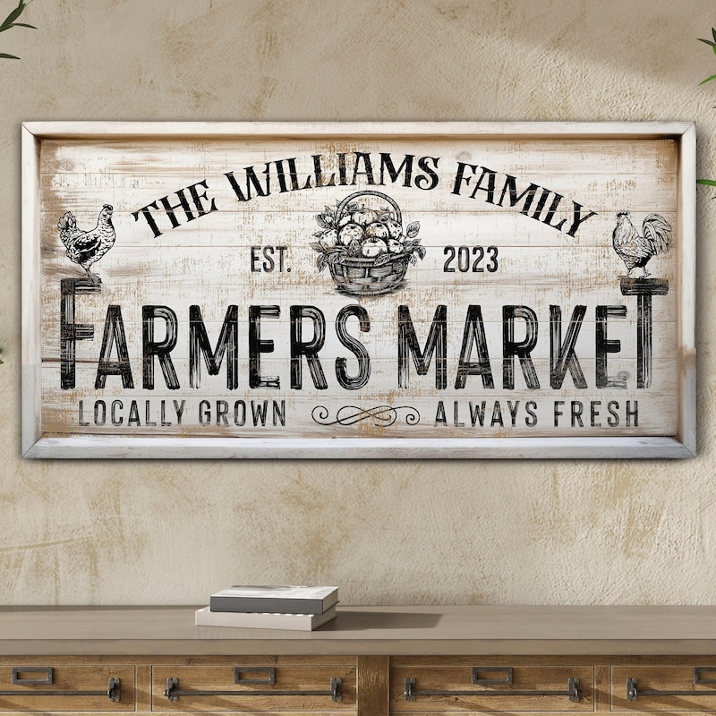 Farmers Market Sign - Etsy