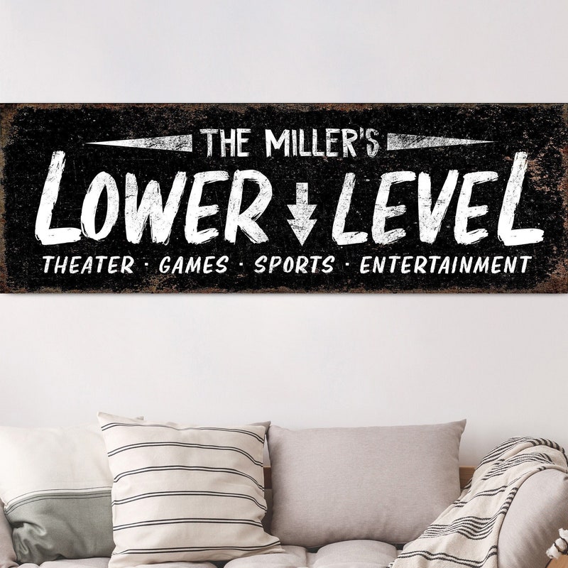 Lower Level Lounge Sign - Etsy