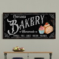 Vintage Style Bakery Sign, Wooden Bakery Decor, Farmhouse Bakery Sign ...