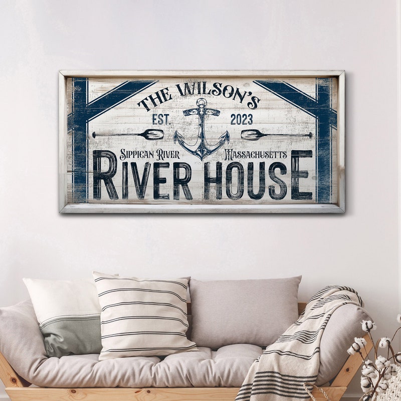 River House Sign - Etsy