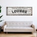 Custom Lounge Sign With Family Name Basement Wall Decor Family Room ...