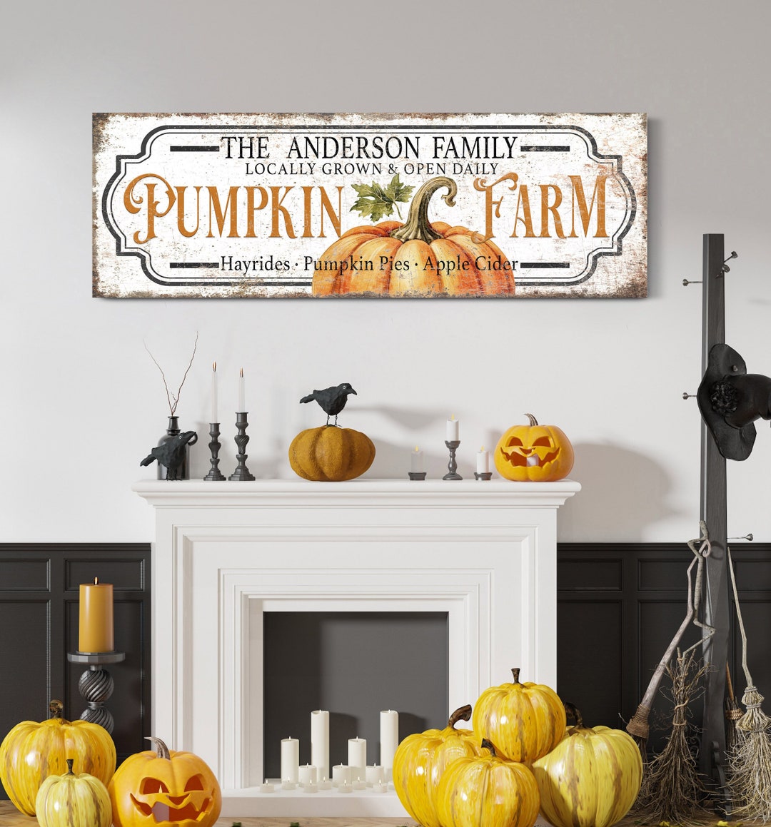 Custom Pumpkin Farm Sign Personalized Pumpkin Patch Sign - Etsy
