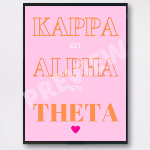 Kappa Alpha Theta Sticker Pack Sorority Stickers Kappa Alpha Etsy