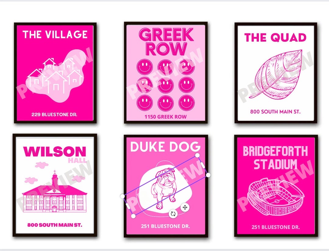 Pink JMU Posters - Etsy