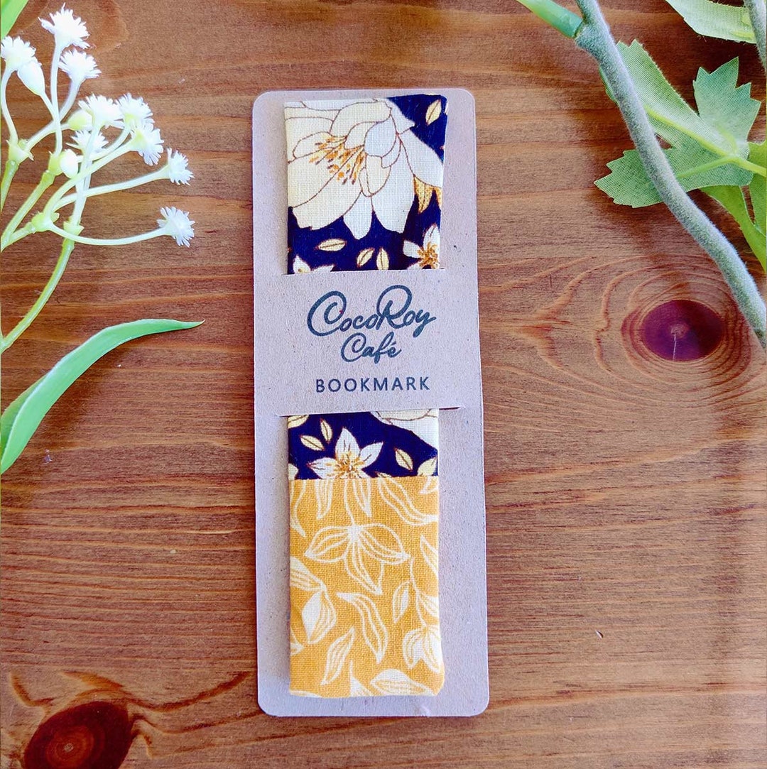 Cute Fabric Floral Bookmark Handmade Material Ready to Dispatch Book ...