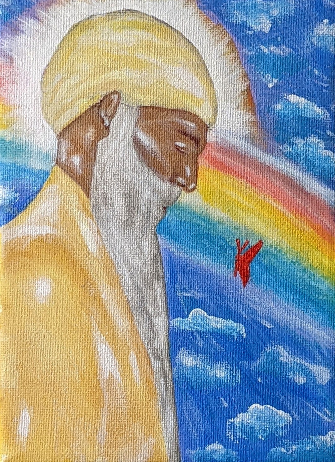 Guru Nanak Art Print | God in the Sky | Rainbows and Butterflies | in ...