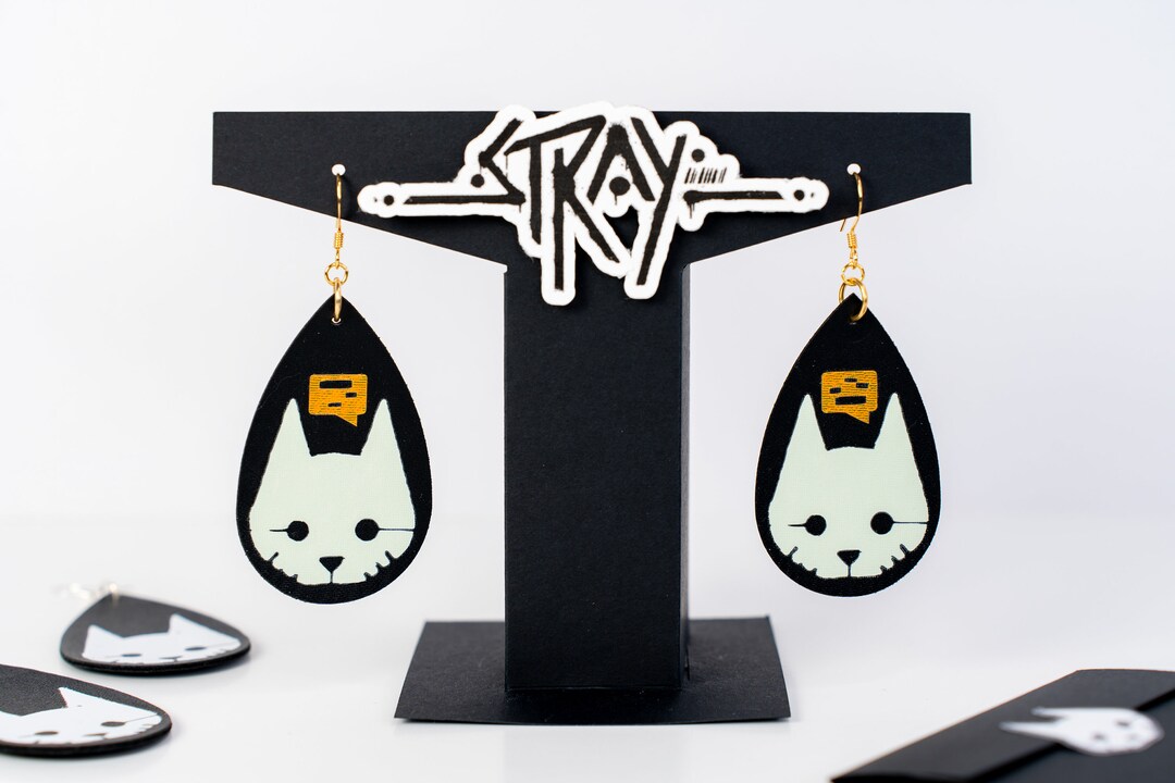 Stray Game Cat Inspired Faux Leather Glow-in-the-dark Hypoallergenic ...