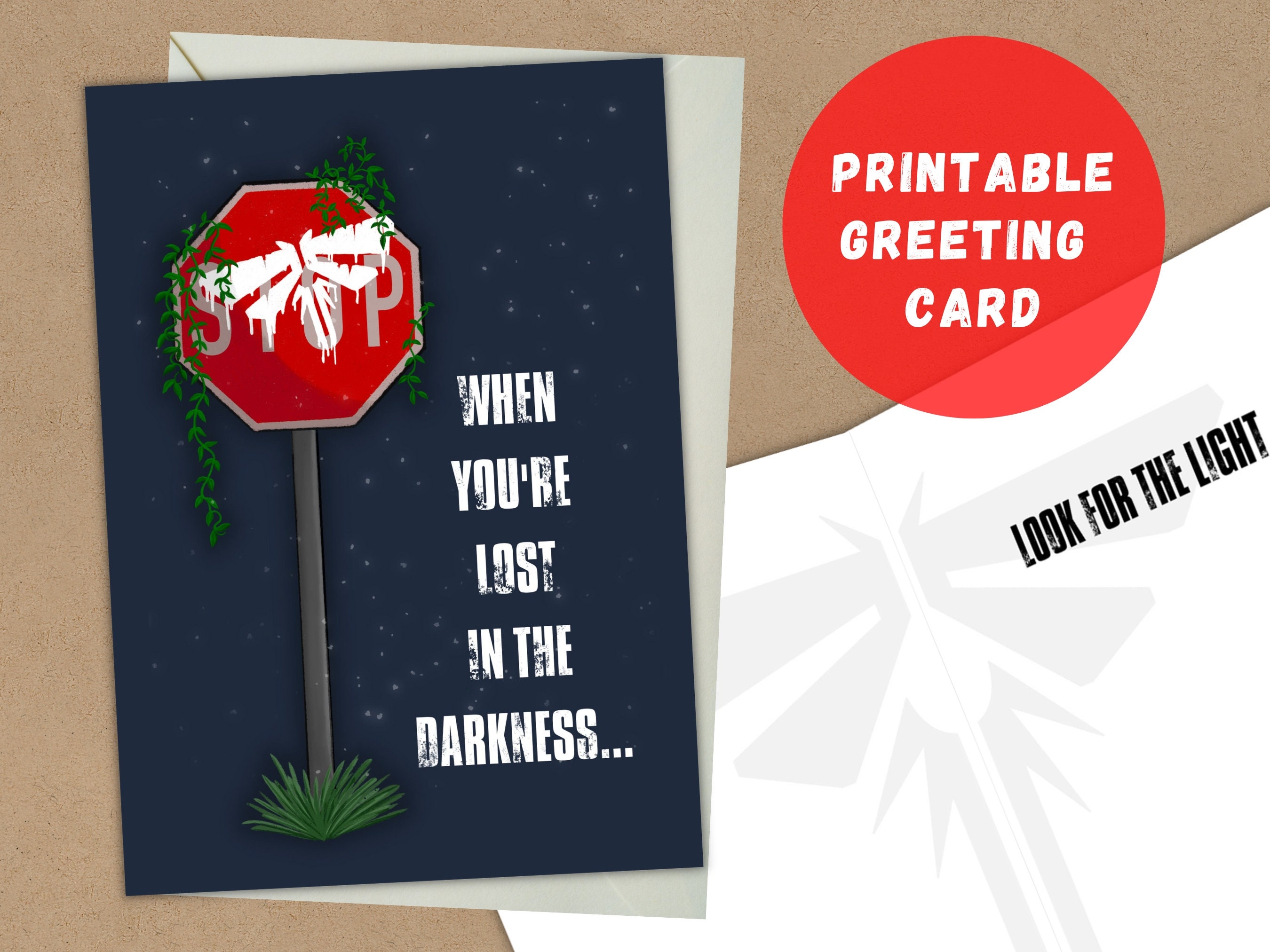 The Last of Us Inspired Fireflies Printable DIY Greeting Card - Etsy
