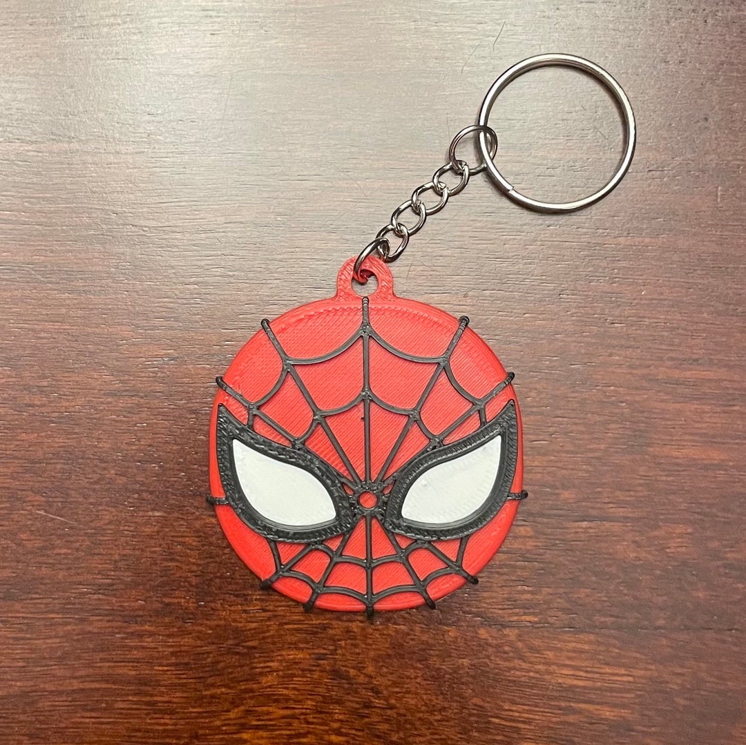 Spider-man Keychain - Etsy