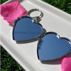 Poyo Heart Mirror Keychain - Etsy