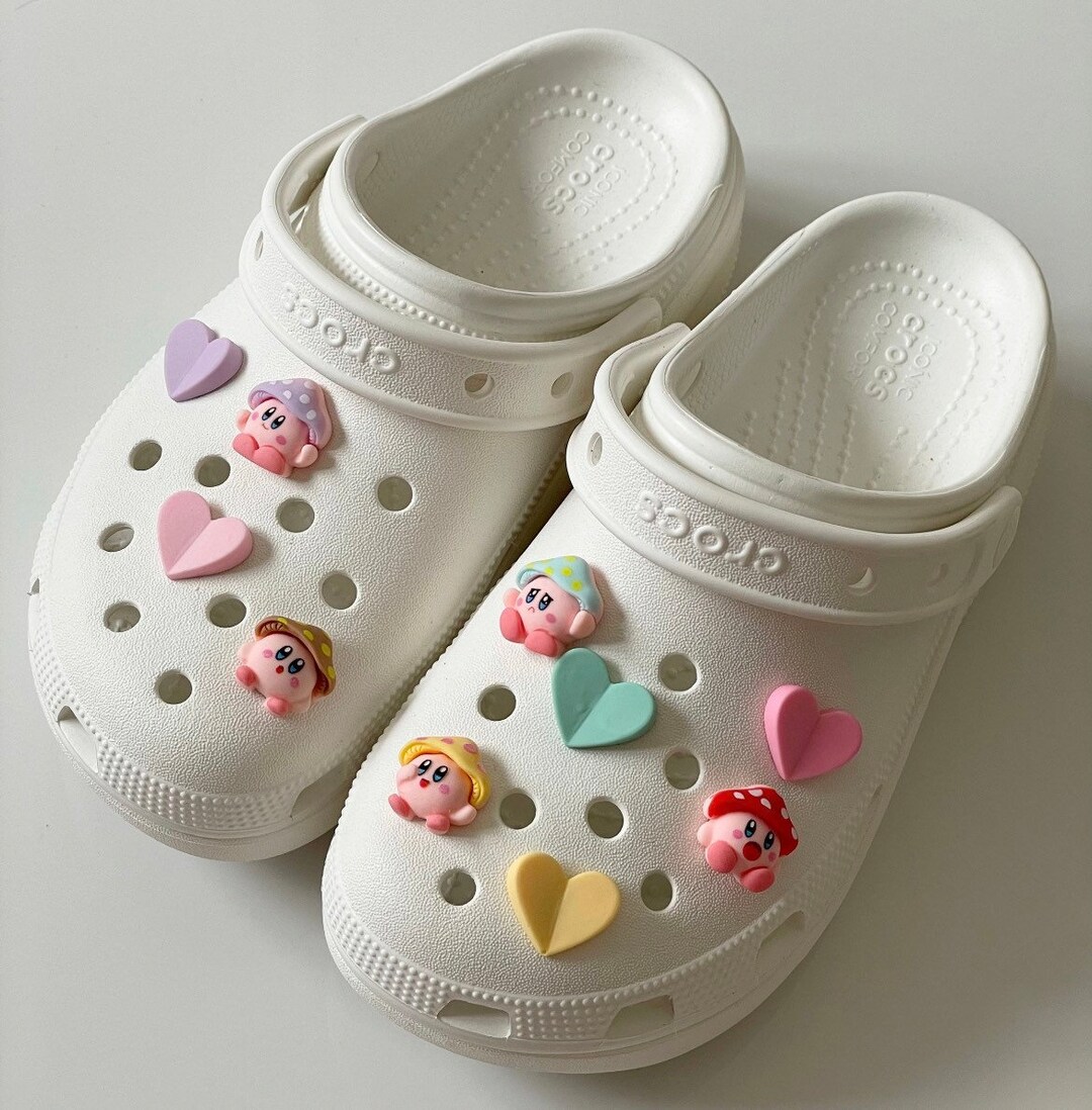 Kirby Mushroom Croc Charm & Enamel Pin - Etsy