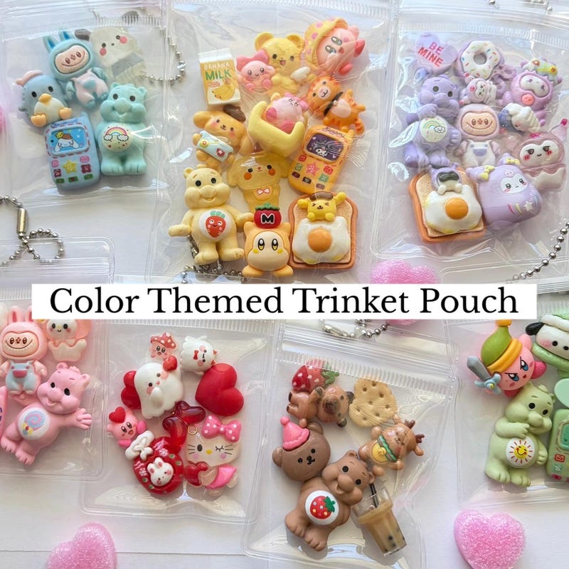 Clear Trinket Bag Charm - Etsy