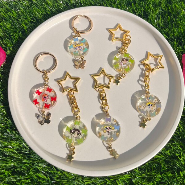 Powerpuff Girls Keychain - Etsy