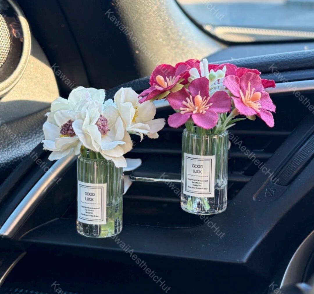Flower Car Air Freshener, Diffuser, Refillable, Eco Friendly, Gift ...