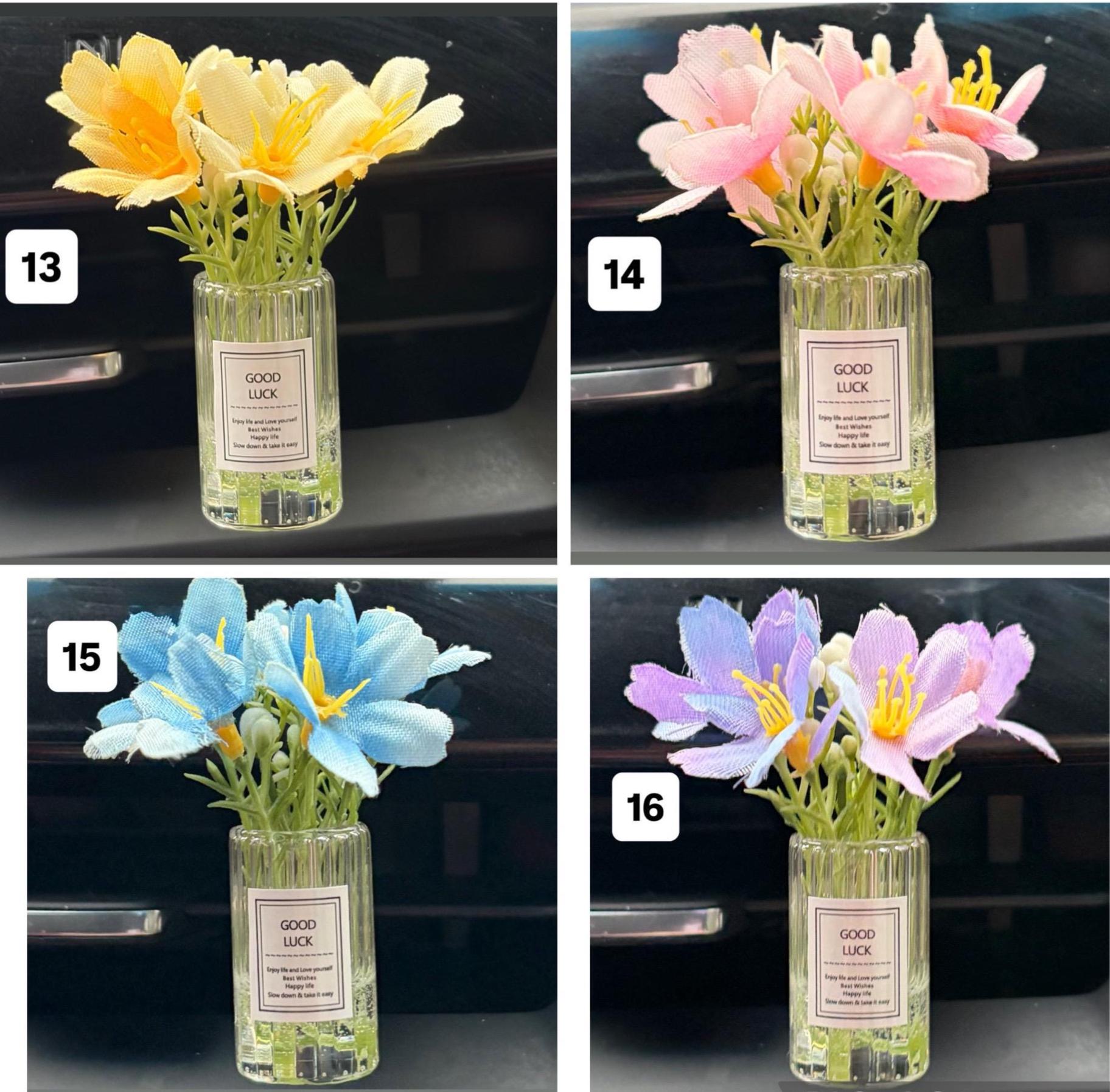 Flower Car Diffuser – Cute Hanging Flower Car Accessory & Air Freshener ...
