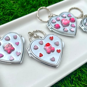 Poyo Heart Mirror Keychain - Etsy