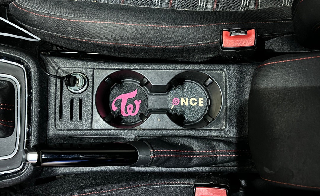 TWICE and ONCE Themed Car Cup Holder Inserts, Car Coasters Set - Etsy