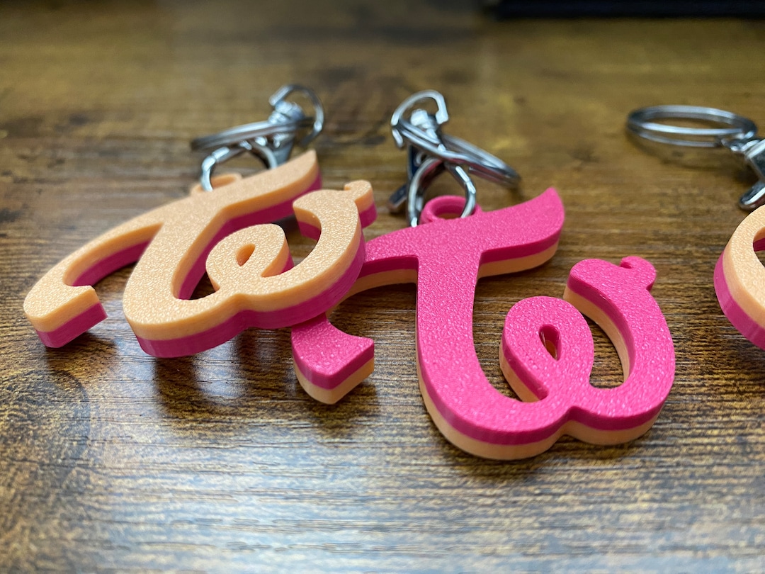TWICE Two-color Logo Keychain - Etsy