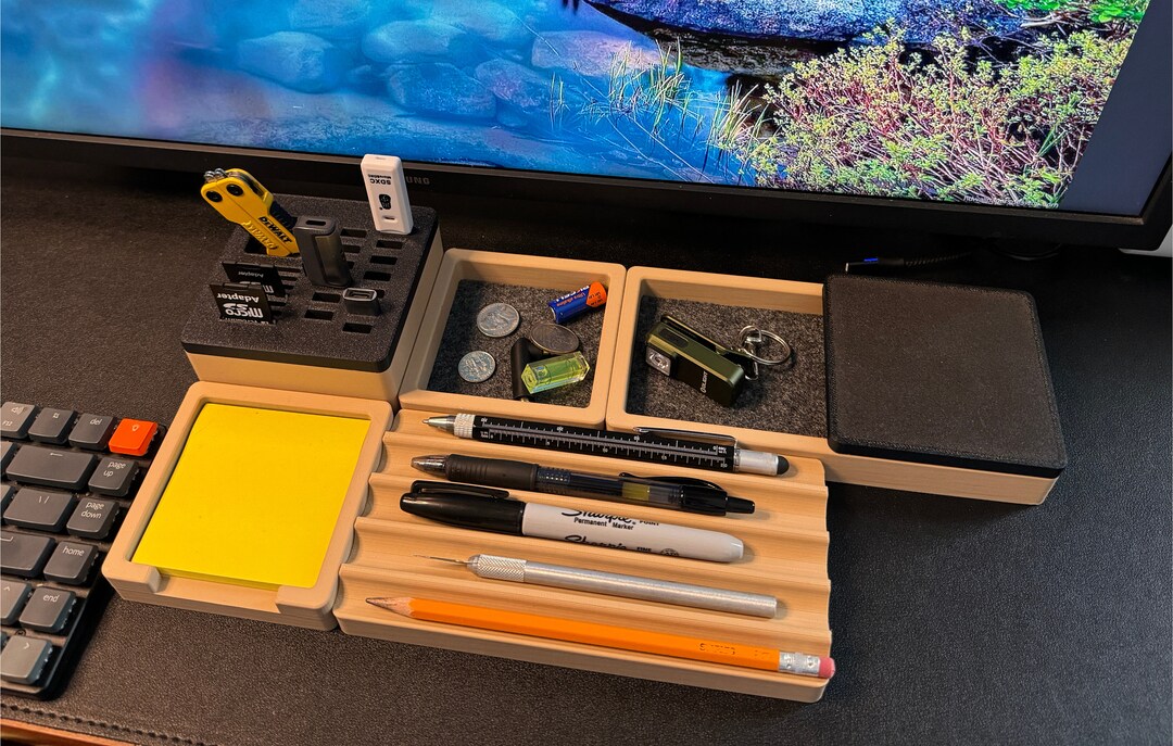 Desk Organization Catch All Trays, Home Office and Desk Storage ...