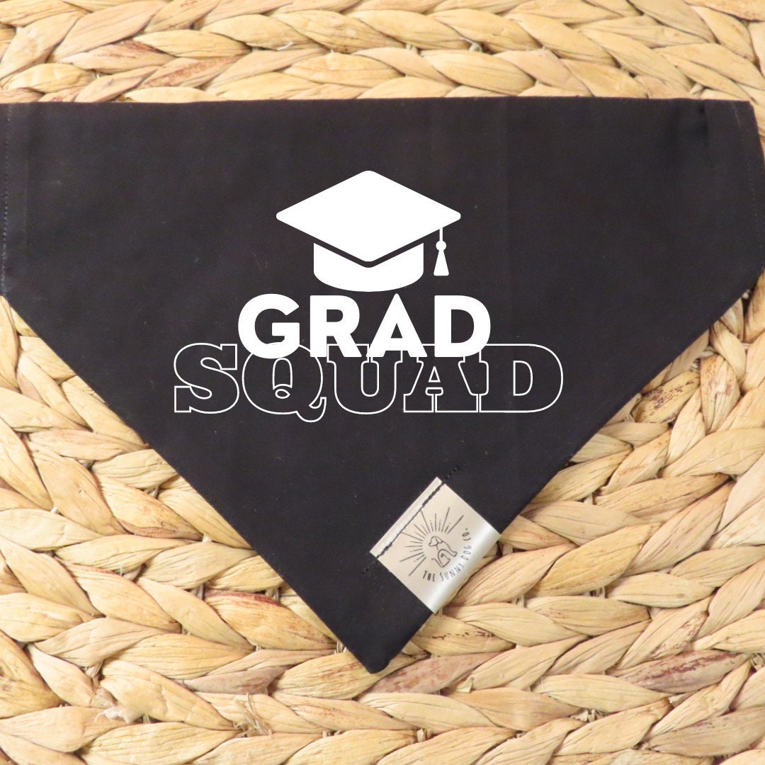 Over the Collar Dog Bandana-graduation Bandana-grad Squad-graduation ...