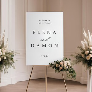 Printable Wedding Welcome Sign Custom | Love Story Marriage | DIY ...