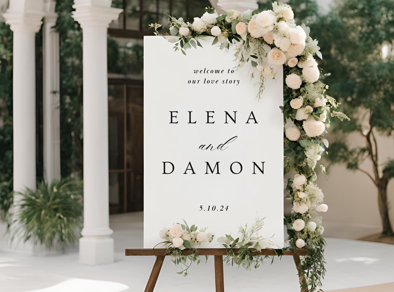 Printable Wedding Welcome Sign Custom | Love Story Marriage | DIY ...