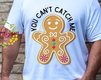 Gingerbread Man Catch Me Shirt - Etsy