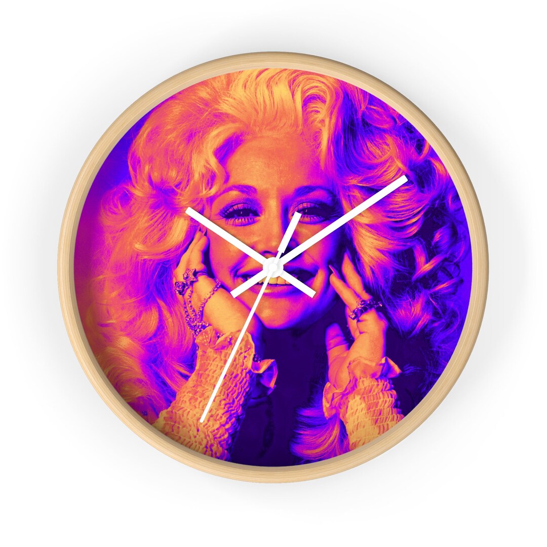 Dolly Parton Clock, Backwoods Barbie, Office Clock, Home Clock,wall Clock - Etsy