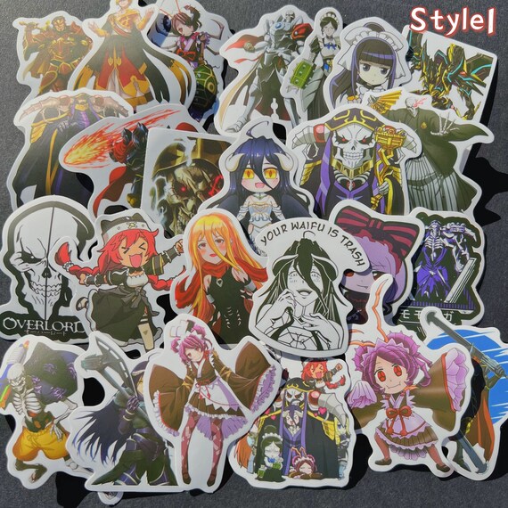 OVERLORD STICKERS 1-50 Overlord Stickers Anime Waterproof - Etsy