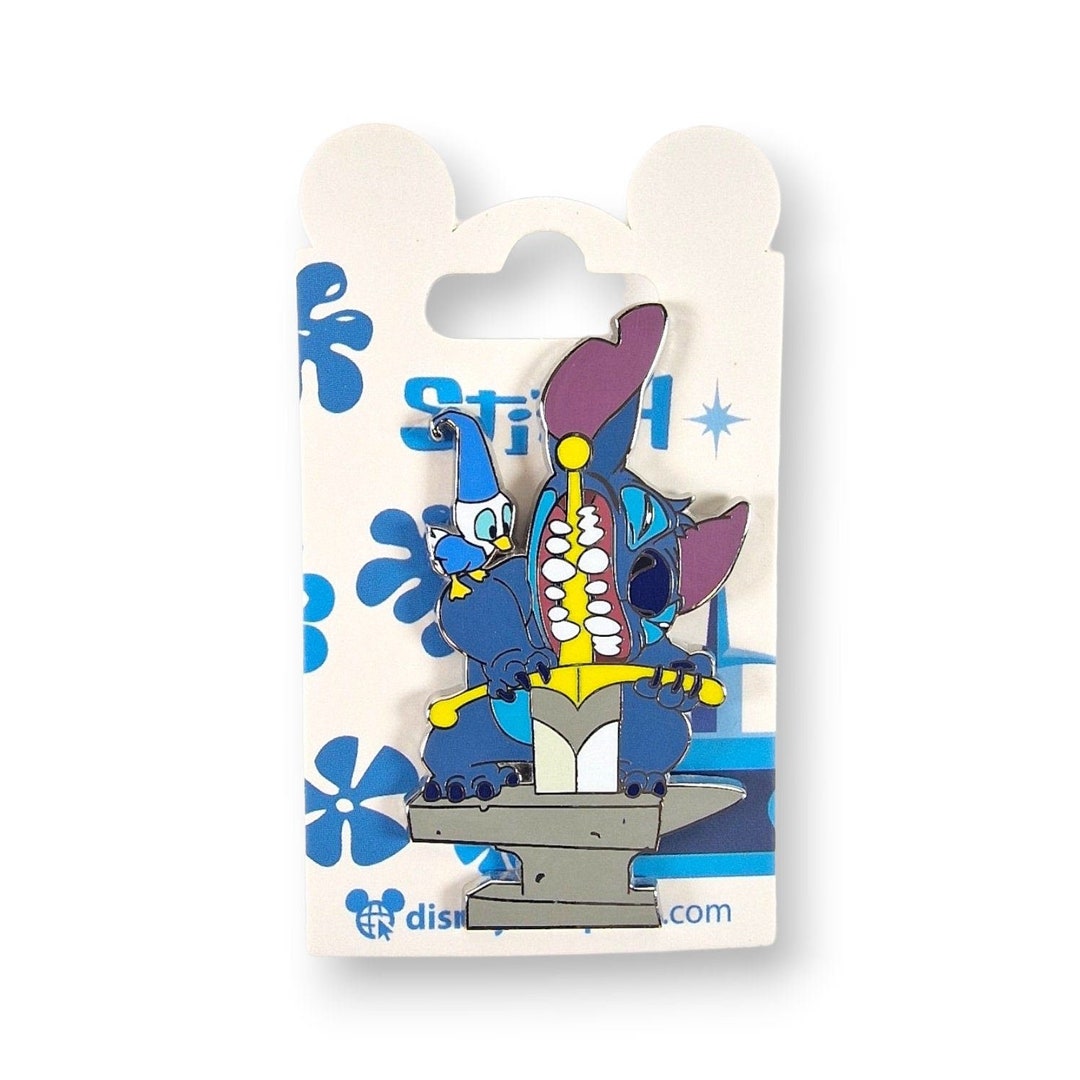 Stitch Excalibur Sword Disneyland Paris Official Disney Pin Hard Enamel ...