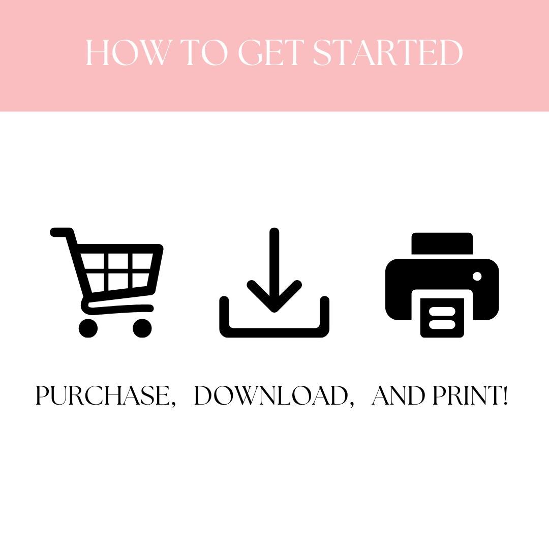 Goal Planner BUNDLE | 2025 Goals | SMART Goal Setting | New Years ...