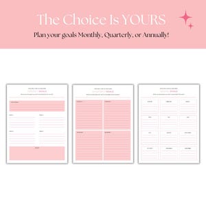 Goal Planner BUNDLE | 2025 Goals | SMART Goal Setting | New Years ...