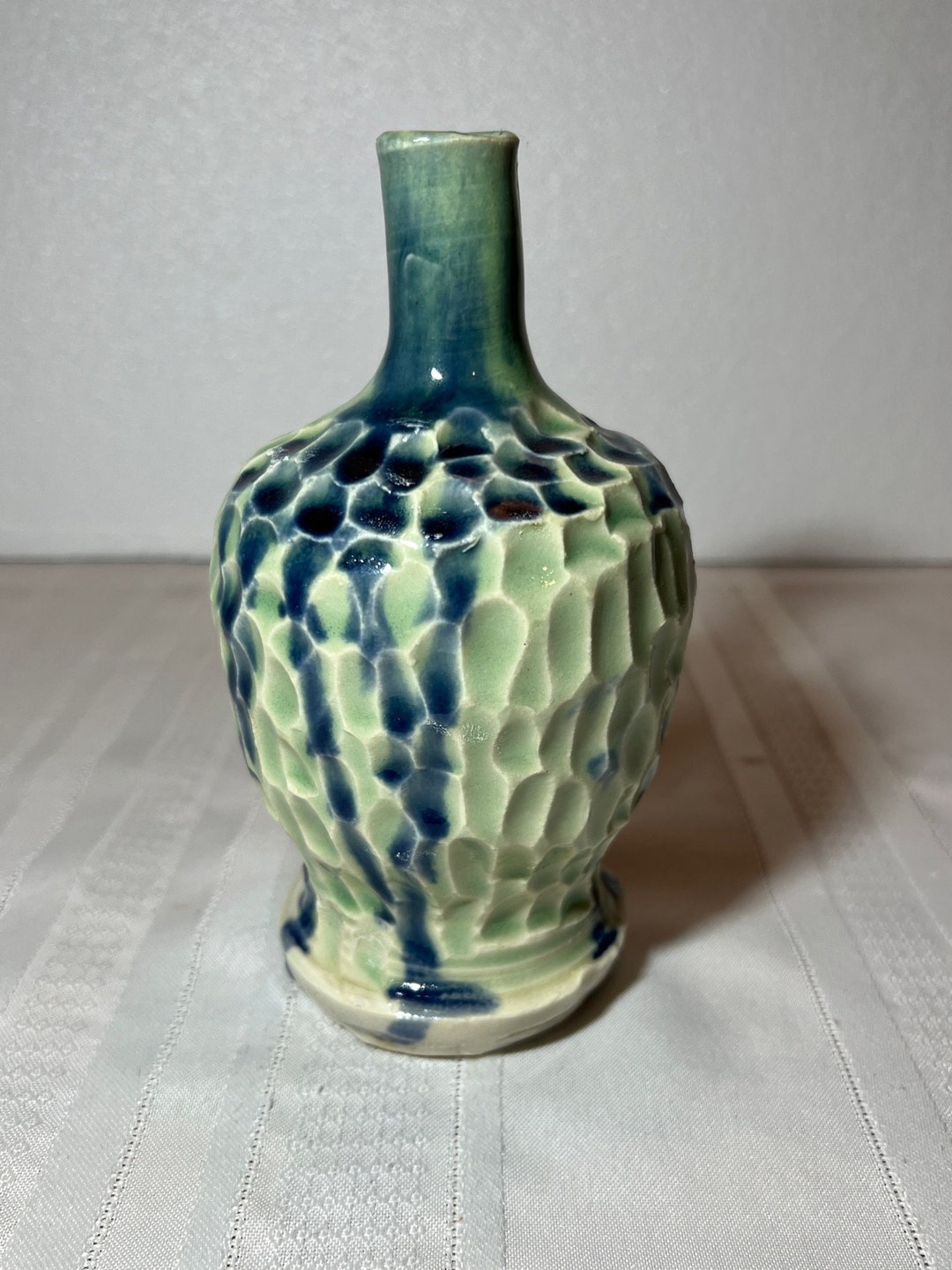 Crooked-neck Dimpled Bottle/vase - Etsy
