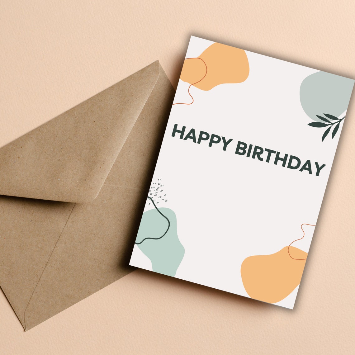 Digital Happy Birthday Card Printable Card - Etsy