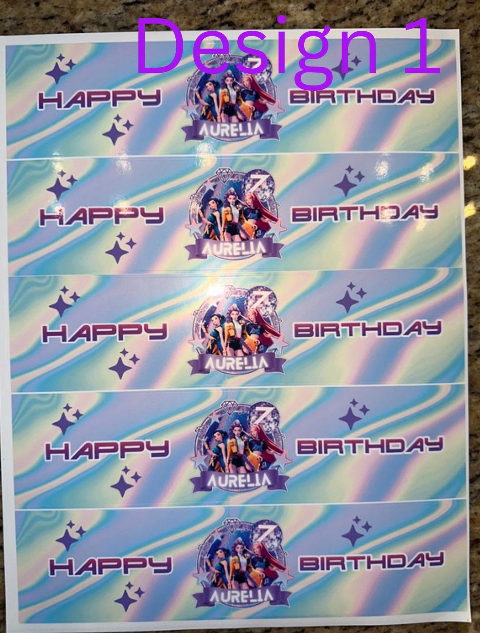 Kpop Huntrix Party Water Bottle Labels. ORDER PER PAGE! - Etsy