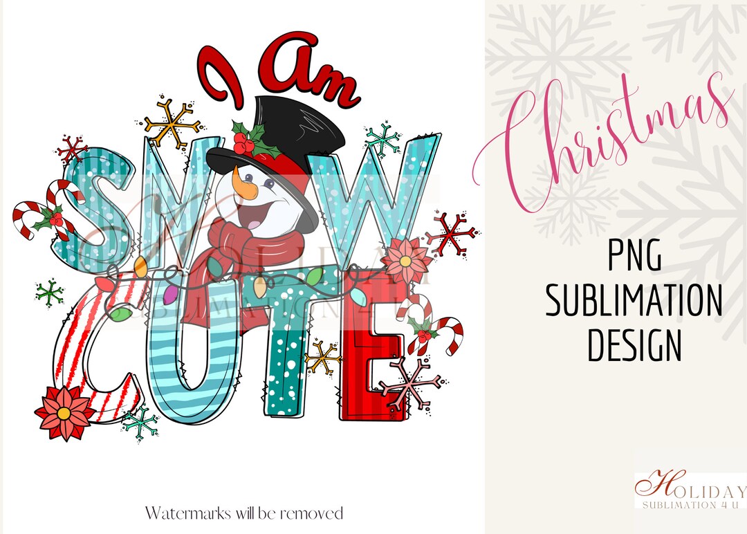 I Am Snow Cute Png Design Template, Christmas Rock, Jingle Bells ...