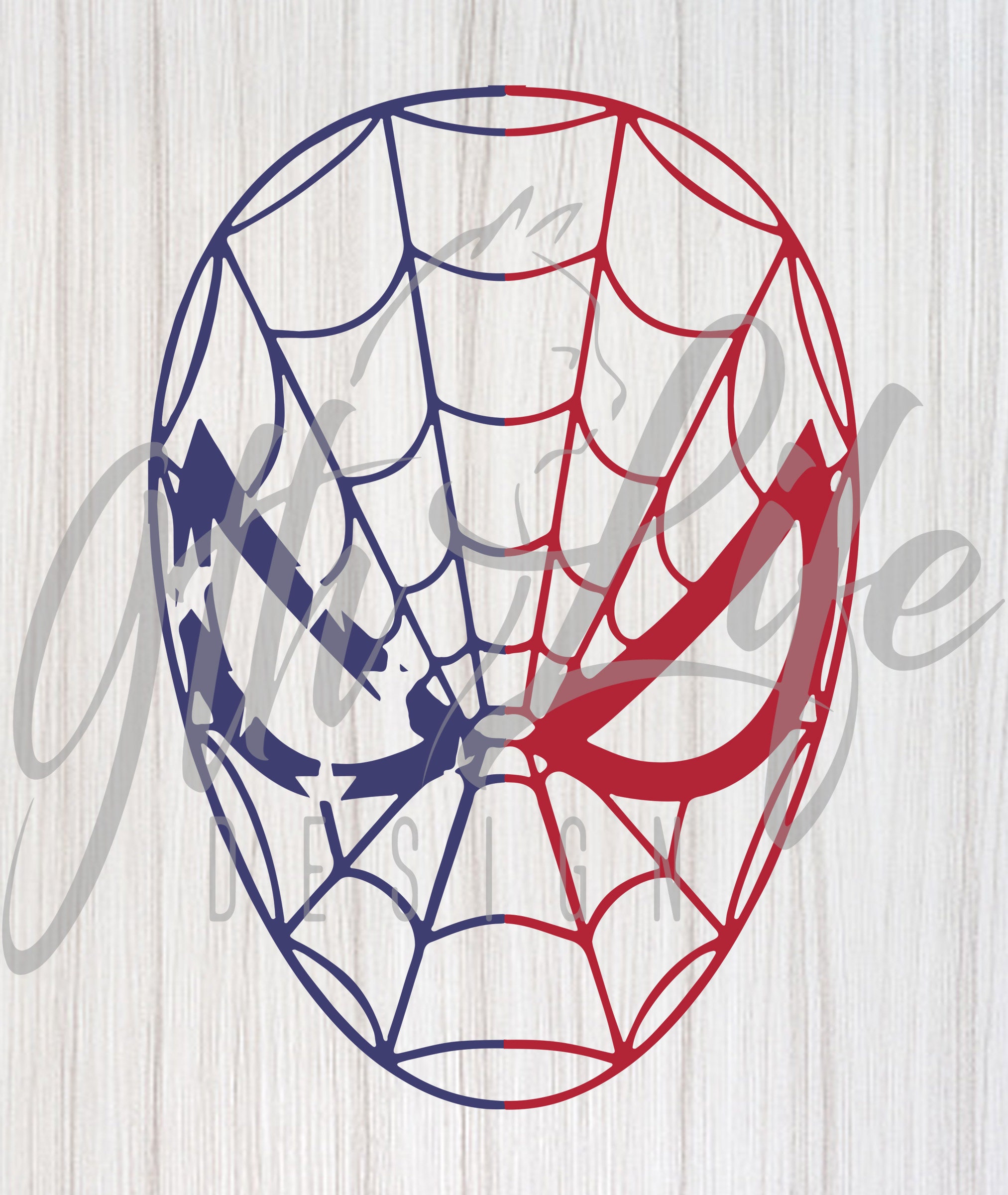 Spider-man Head American Flag for Decals, Stickers, T-shirts, Crafts ...