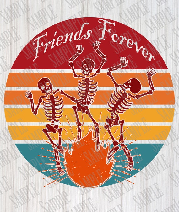 Skeleton Friends Png Svg Eps Jpeg - Etsy