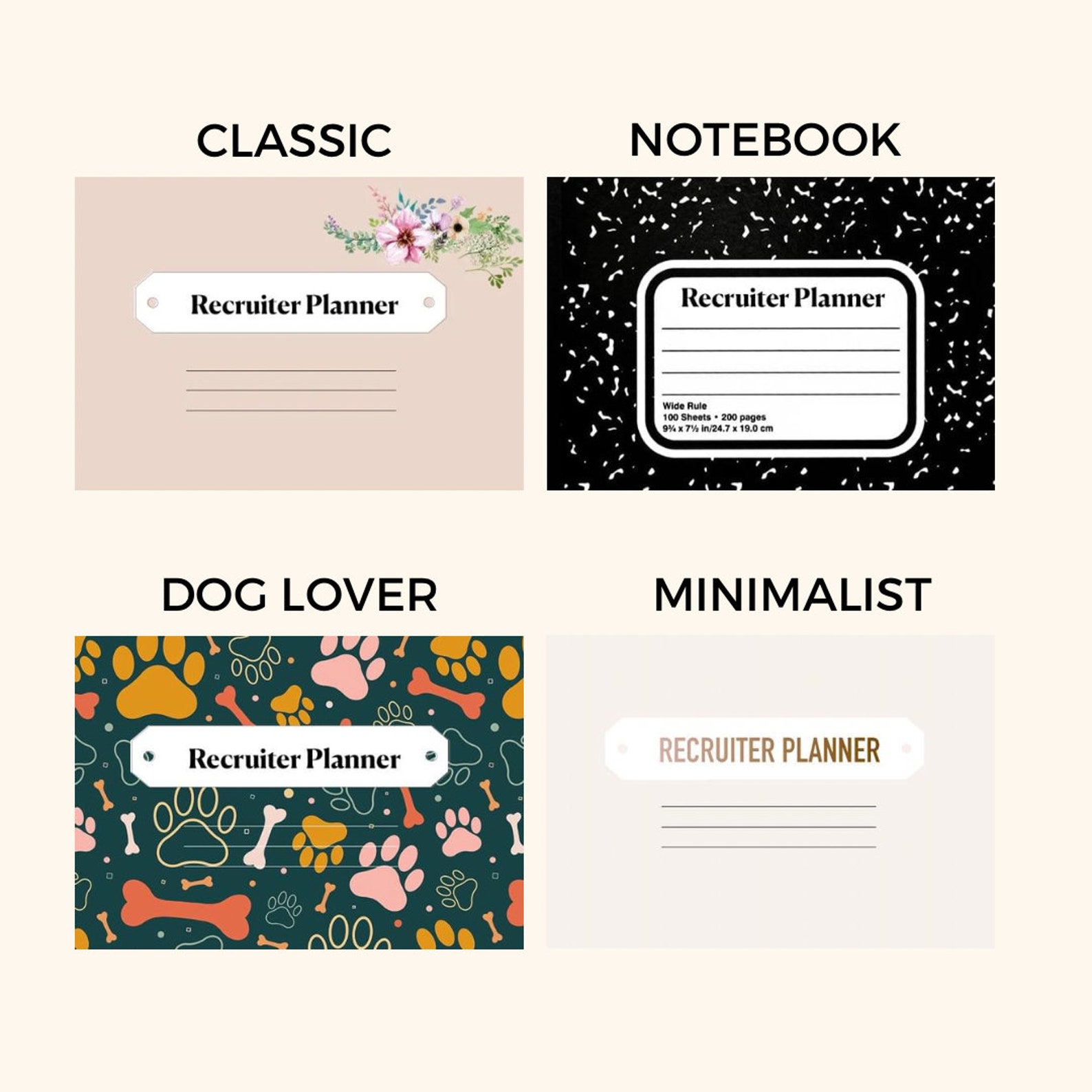 DIGITAL Recruiter Planner for GOODNOTES Ipad MINIMALIST - Etsy