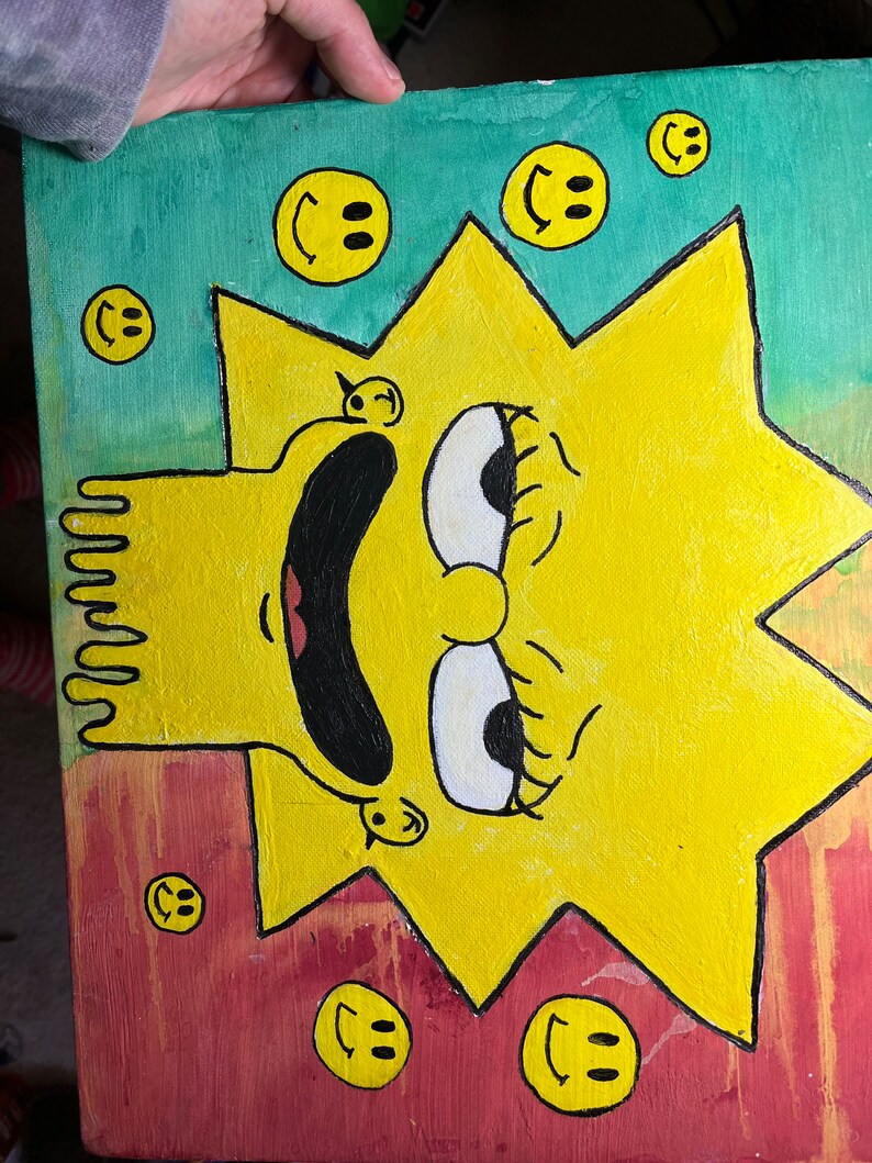 Trippy Lisa Simpson - Etsy