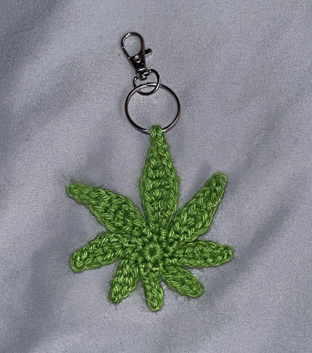 Pot Leaf Keychain/marijuana Charm/weed Keychain - Etsy