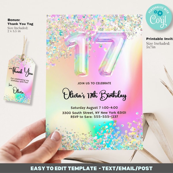 5 17 Invite - Etsy UK