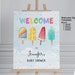 Popsicle Baby Shower Shower Welcome Sign - She's Ready to Pop Baby ...