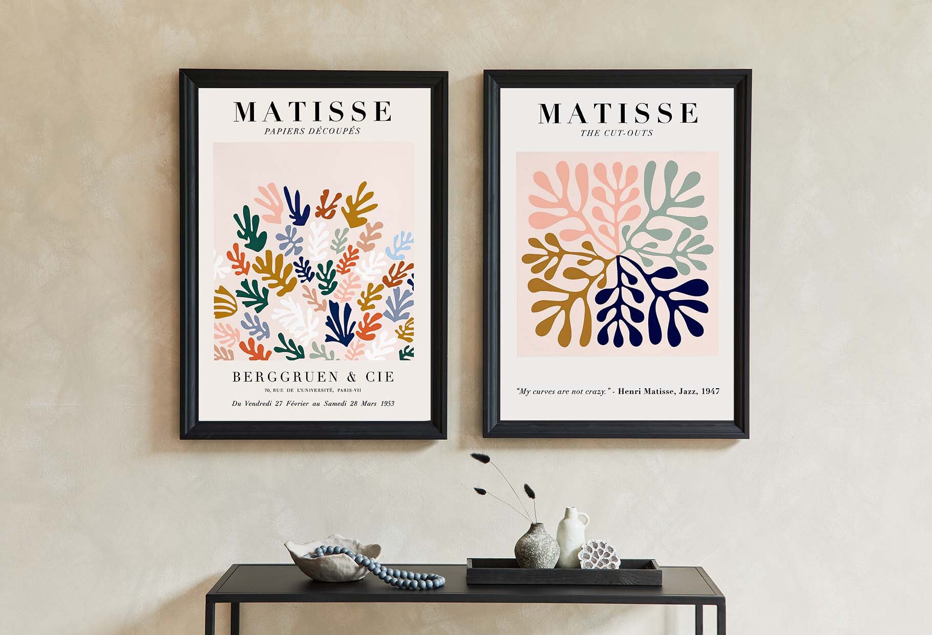 Set of 2 Henri Matisse Art Wall Poster - Artist Wall Art Decor - Room ...