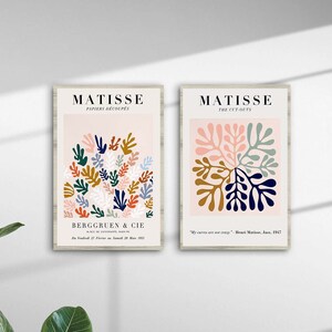 Set of 2 Henri Matisse Art Wall Poster - Artist Wall Art Decor - Room ...
