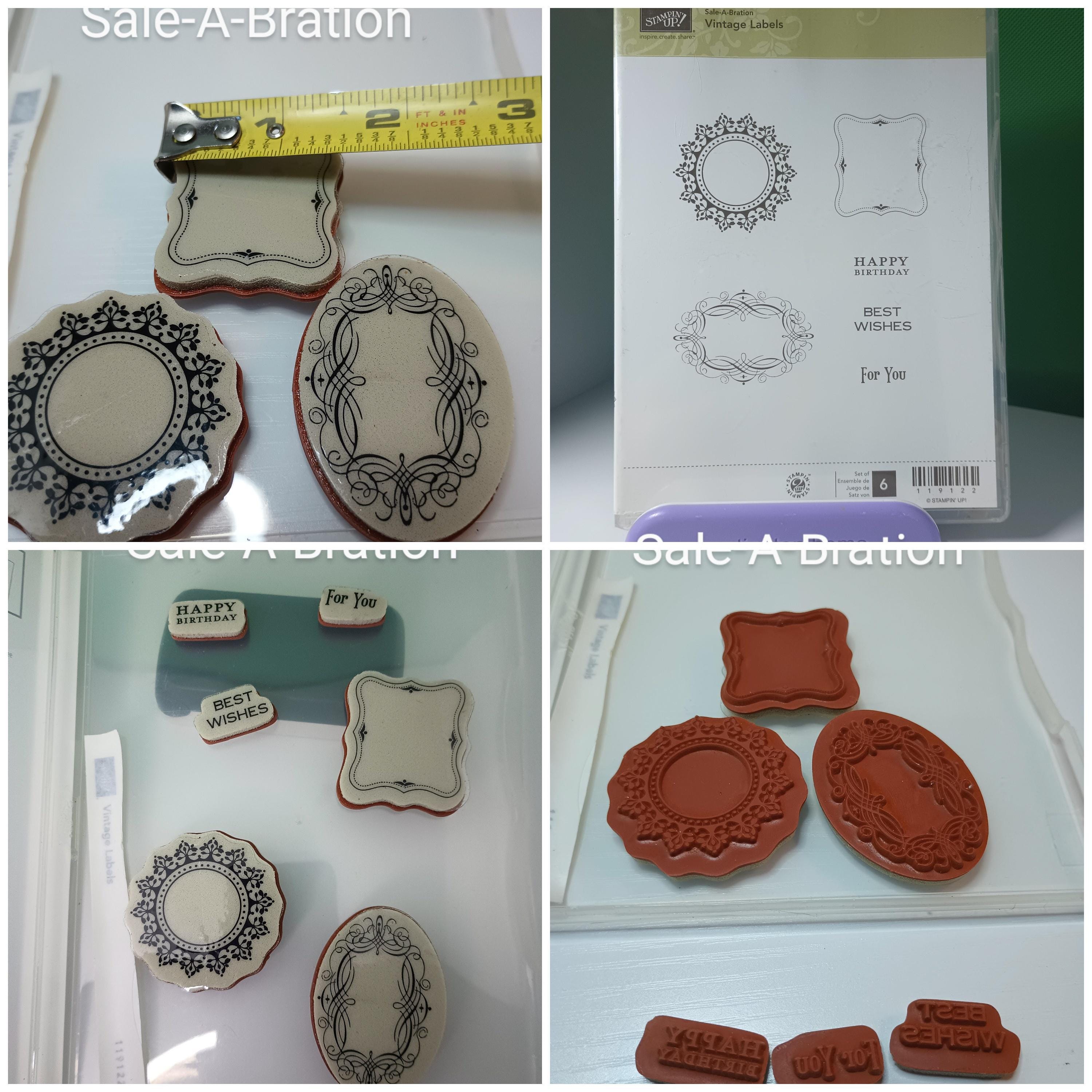 5 Sets Stampin up LOT of Cling Stamps Rubber Eat Chocolate Take a Spin ...