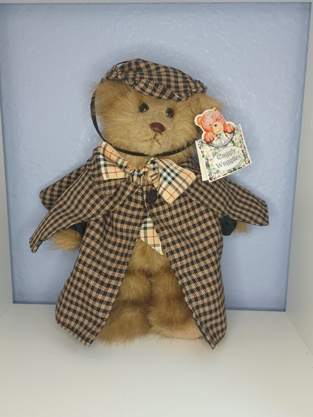 RARE Sherlock Holmes Teddy Bear Cuggly Wugglies Hangtag Elgat English ...